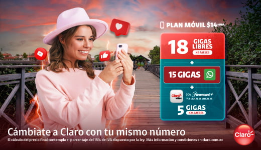 Cámbiate a Claro con tu mismo número | Tienda Virtual