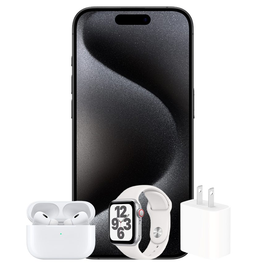 COMBO IPHONE 15 PRO MAX (1TB) + WATCH SERIE SE NE 40MM + 20W POWER ...