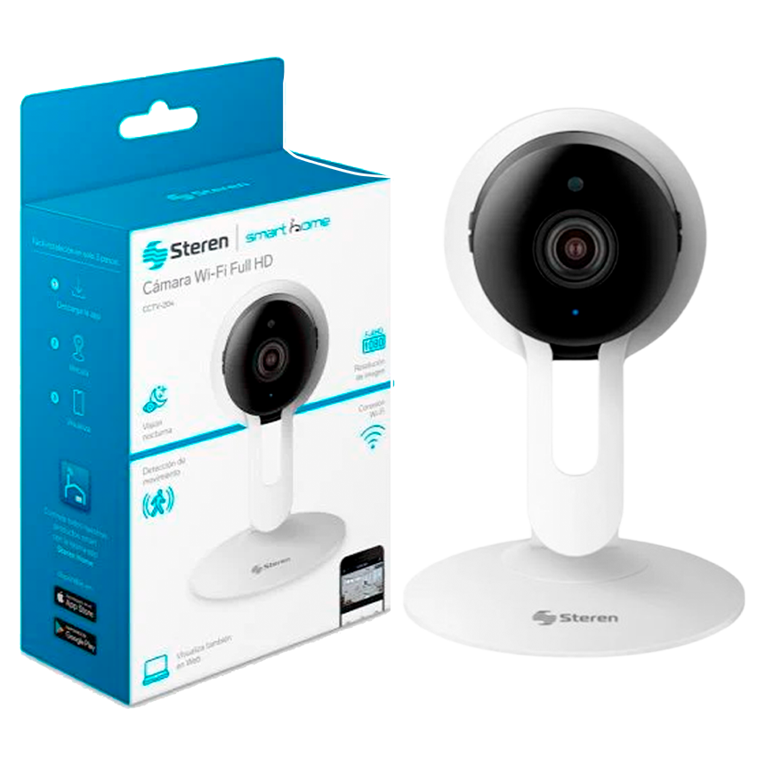 STEREN 3 CÁMARAS WI-FI SMART HOME PARA INTERIOR (CCTV-204X3) | Tienda ...