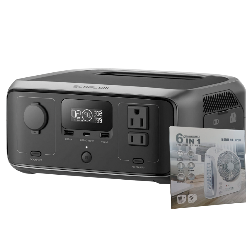ECOFLOW RIVER 3 245WH 300W (ECOESTPOREFRIVER3) | Tienda Virtual