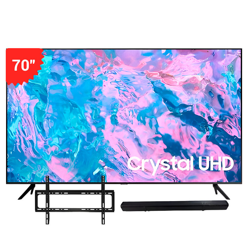 SAMSUNG 70" 4K UHD (SAMTELUHDUN70CU7000PXPA) | Tienda Virtual