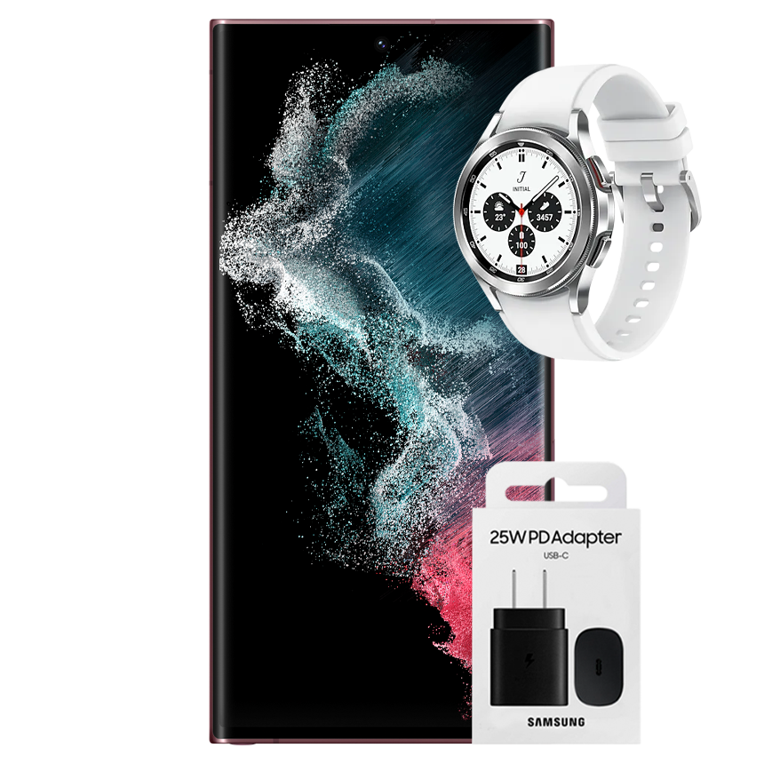 SAMSUNG GALAXY S22 ULTRA + FAST CHARGER + WATCH 42MM | Tienda Virtual