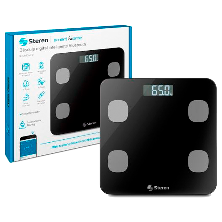 STEREN BÁSCULA DIGITAL INTELIGENTE BLUETOOTH (SHOME-MED) | Tienda Virtual