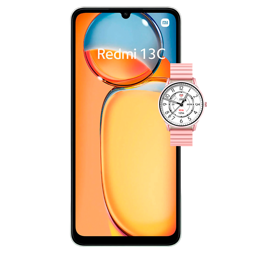 COMBO XIAOMI REDMI 13C (128GB) + KIESLECT WATCH LADY LORA | Tienda Virtual